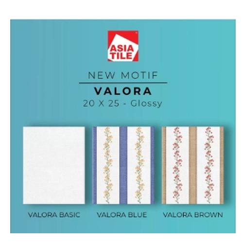 Jual VALORA GLOSSY UK.20X25 DINDING LANTAI KERAMIK ASIA TILE - BLUE ...