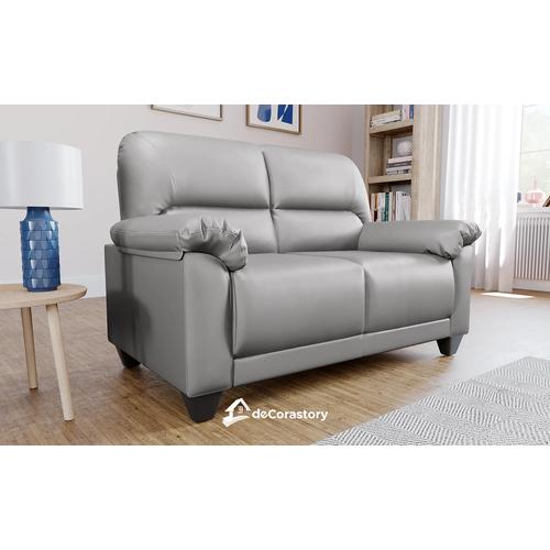 Jual Sofa Modern 2 Seater | Sofa'Story MADISON | Faux Leather, Abu-abu ...