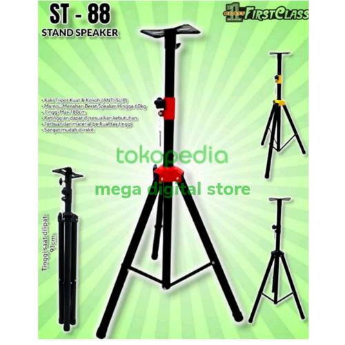 Jual STAND SPEAKER FIRST CLASS ST 88 FULL BESI KUALITAS OKE - Jakarta ...