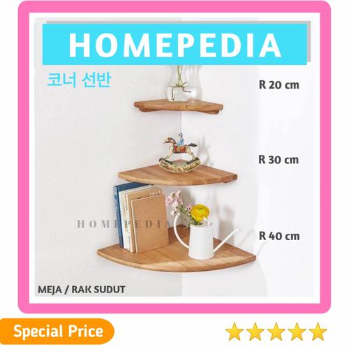 Jual Meja Sudut / Rak Sudut / Ambalan Dinding / Rak Kayu - All Size ...