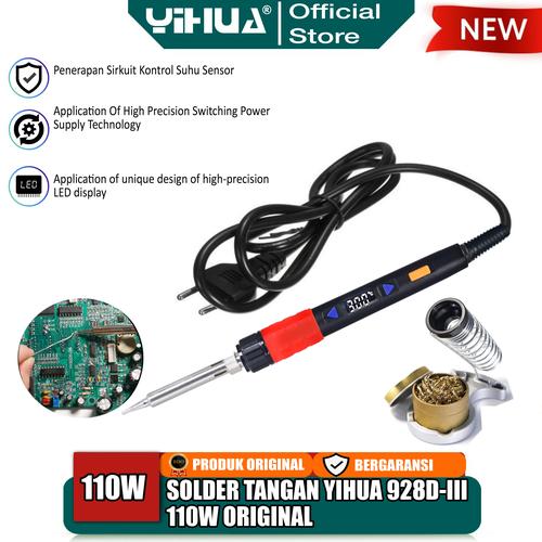 Promo Yihua 928D-III Solder Tangan Listrik 110W Temperature Adjustable ORI - Jakarta Pusat ...