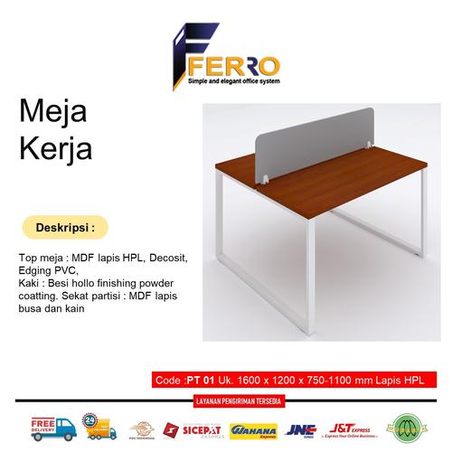 Jual Meja Kerja Hadap PT 01 Uk. 1600 Lapis HPL - Kab. Bekasi ...