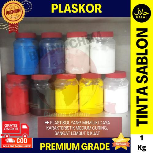 Jual Plaskor 1 kg Plastisol Tinta Sablon Pasta Sablon Cat Sablon ...