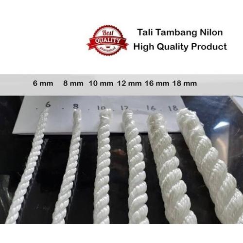Jual tali tambang nilon tampar dadung ikat barang 10mm roll,nylon rope ...