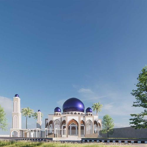 Jual Jasa Desain Rumah Minimalis, Masjid, Ruko Modern 3D Full Render ...
