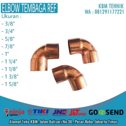 Jual Fitting Elbow Tembaga 90 Derajat Pipa Refrigerant 1/4" sampai 15/8" - 1/2" - Jakarta Timur ...