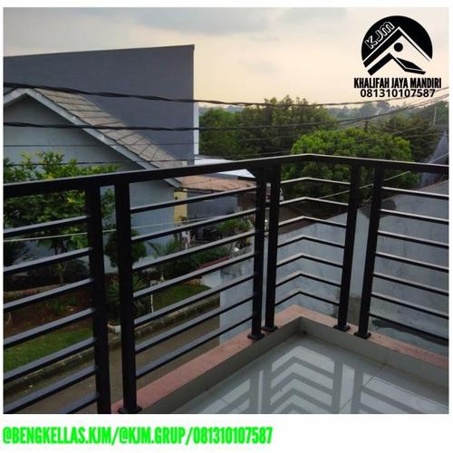 Jual Harga Promo Railing Tangga Balkon handle besi dan kayu - Handle ...