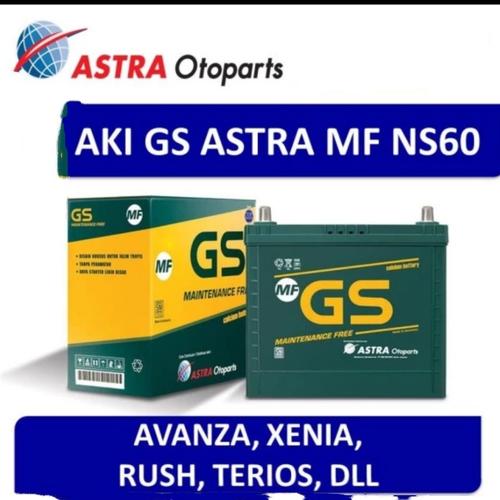 Jual Aki/Accu/Battery GS MF ASTRA NS60/NS 60 (46B24R) Rush/Terios/Carry/APV - Jakarta Barat ...