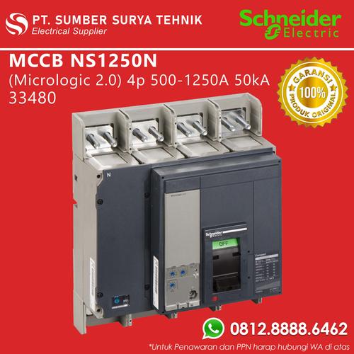 Jual MCCB NS1250N 33480 4P 500-1250A 50kA Micrologic 2.0 Schneider - Jakarta Pusat - Toko Sumber ...
