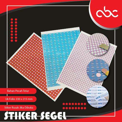 Jual Sticker Segel Garansi Bahan Pecah Telur FULL COLOR + CUTTING ...