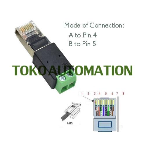 RJ45 Male To 4Pins Screw Terminal Adaptor RS-485 RS-422, 48% OFF