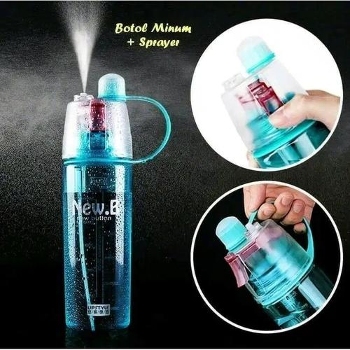 Jual Botol Minum New B Sport Spray Water Bottle 600 ML Botol Semprot ...
