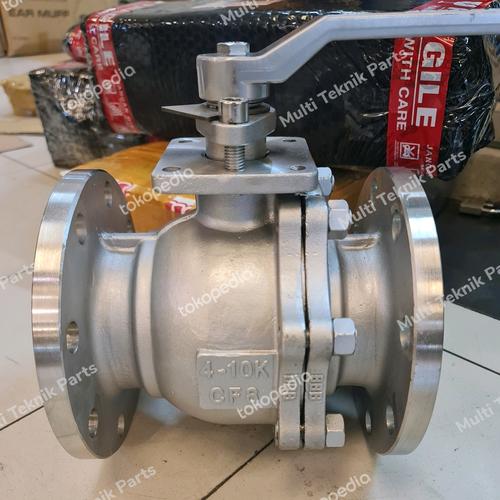 Jual Ball valve / Stop Kran stainless 304 flange jis 10k 4" inch DN100 - Jakarta Barat - Multi ...