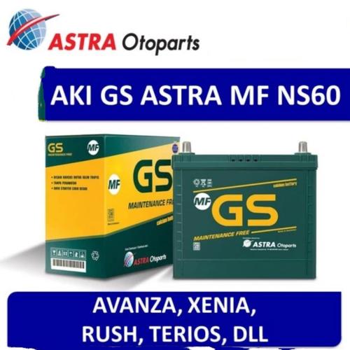 Jual Aki/Accu/Battery GS MF ASTRA NS60/NS 60 (46B24R) Avanza/Xenia ...