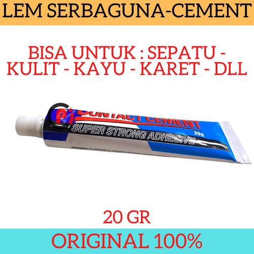 Jual Contact Cement Lem Sepatu Serbaguna Keramik Plastik Kayu Kaca 20gr ...