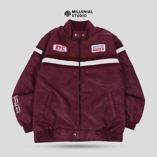 Jual Racing Jacket Speed Wheel Maroon Bordir Original Jaket Sunmori ...