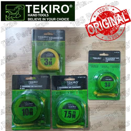 Jual Meteran Transparan / Measuring Tape 3 5 7.5 10 meter Tekiro ...