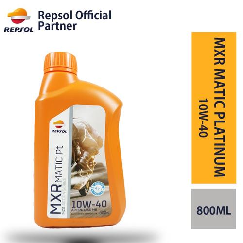 Jual OLI MESIN MOTOR REPSOL MXR MATIC PLATINUM 10W40 0,8L - Full ...