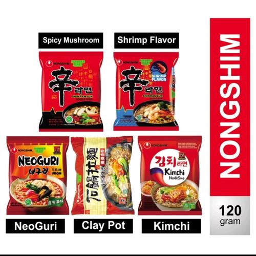 Jual NONGSHIM SHIN RAMYUN HALAL 5 Variant Rasa 120gr Mie Korea - Kimchi ...