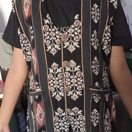 Jual Rompi Tenun Ikat NTT Warna Hitam Motif Kembang Khas Sabu - Kota ...