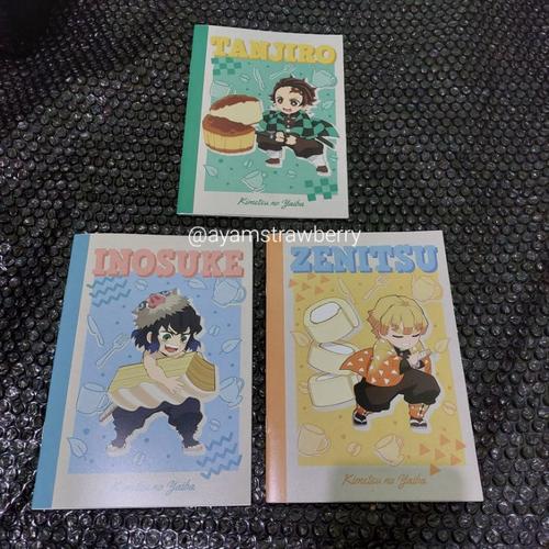 Jual READY Kimetsu no Yaiba Lawson Notebook Tanjiro Inosuke Zenitsu ...