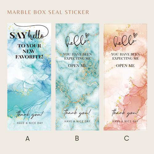 Jual RUMAH KRAVE - Marble Marmer Seal Box Sticker Segel Packaging ...