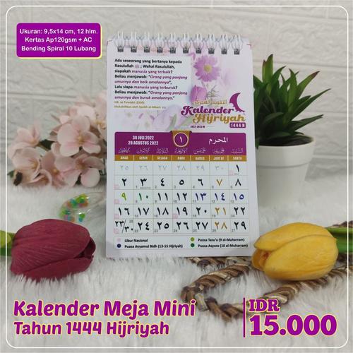 Jual Kalender Hijriyah Arabic Mini Model Meja Tahun Terbaru plus Masehi - Jakarta Pusat - Ilmu ...
