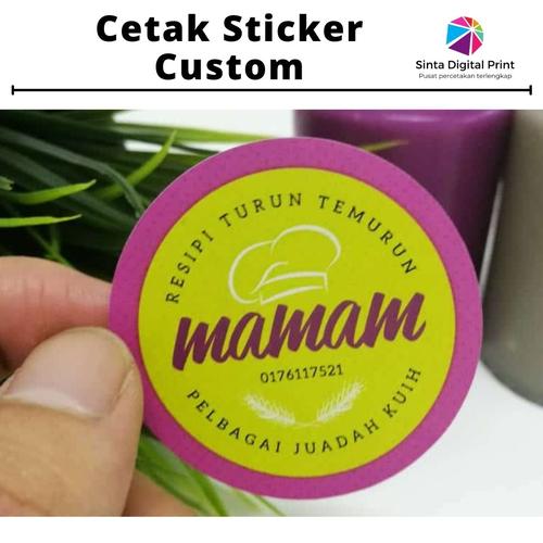 Jual Cetak Stiker Label Produk +Cutting Permeter - Kab. Tangerang ...