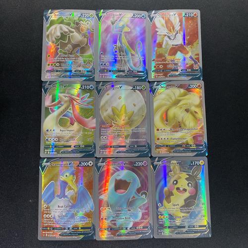 Jual Kartu Pokemon TCG Basic V Card RR Full Art Collection Replica #1 ...