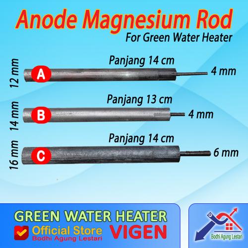 Jual Anode Magnesium Rod untuk water heater Vigen - Tipe A - Jakarta ...