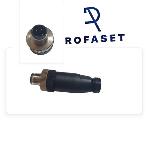 Jual socket connector M12 male D code 4pin straight - Jakarta Barat ...