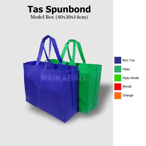 Jual Goodie Bag 40x30x14 cm / Tas Box / Tas Spunbond / Tas Belanja ...