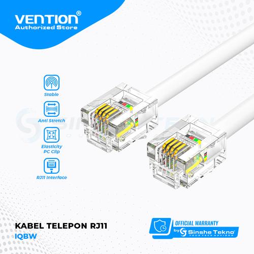 Jual Vention kabel Line Telepon RJ11 Telp Telfon Telpon - 15 Meter ...