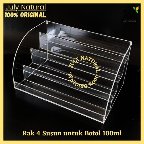 Jual Rak Akrilik 4 Susun / Rak Botol Oil, Kutek / Makeup Organizer ...