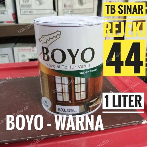 Jual 1 LITER BOYO SPECIAL POLITUR VERNIS WARNA CAT PLITUR KAYU AVIAN ...