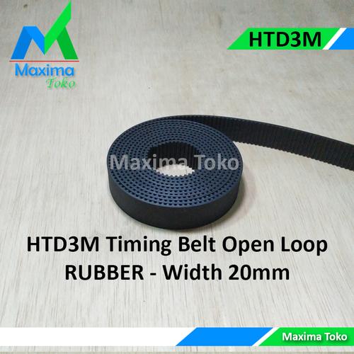 Jual HTD3M Timing Belt Open Loop RUBBER Lebar 20mm 20 mm HTD 3M Per ...