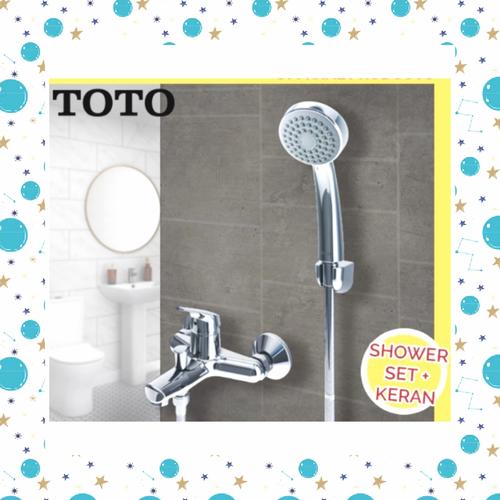 Jual hand shower mandi+kran mixer toto tx471kea/kran bathtub panas ...