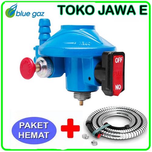 Jual PAKET HEMAT Regulator Blue Gaz + Selang Spiral 1.8 Meter - REG ...