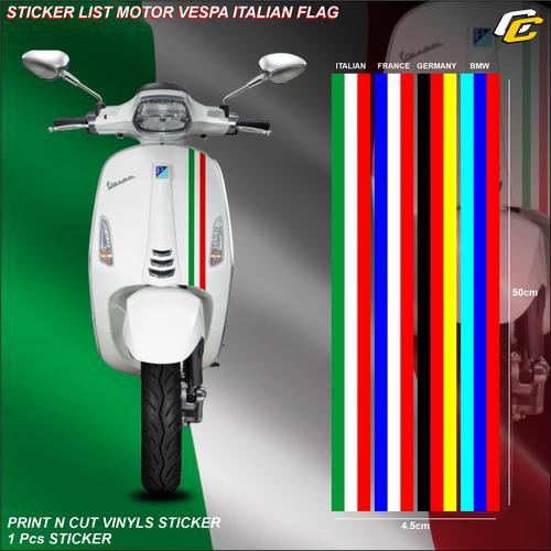 Jual STIKER MOTOR VESPA MOTIF ITALIAN BMW GERMANY STICKER FLAG BENDERA ...