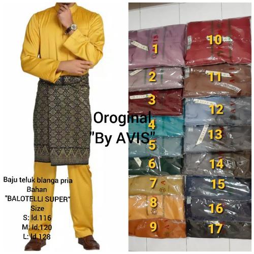 Jual BAJU KOKO PRIA SET MUSLIM BAJU TELUK BELANGA MELAYU PRIA HINGK ...