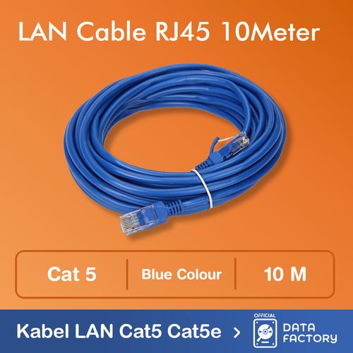 Jual Kabel LAN RJ45 UTP Cat5 Ethernet 10M / 10Meter - LAN Cable Blue Cat 5 - Kota Surabaya ...