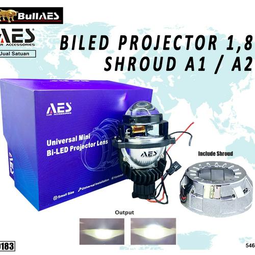 Jual BI-LED BILED AES 1,8 INCH PAKET SHROUD A1 A2 I BILED PROJECTOR ...