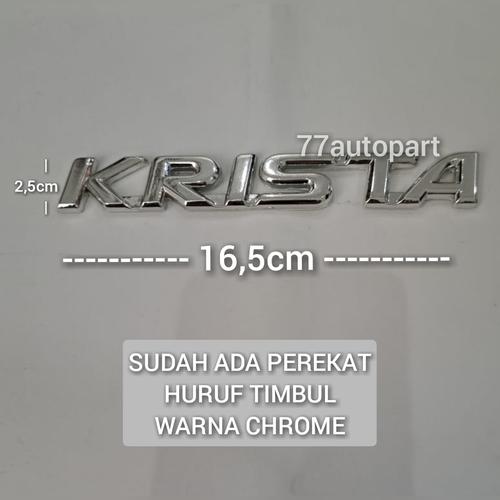 Jual emblem logo krista untuk kijang kapsul tulisan krista - Jakarta ...