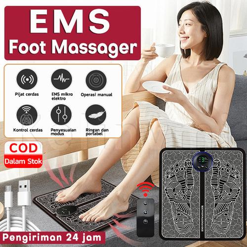 Jual Electric EMS Foot Massager Pad Alat Pijat Kaki USB Dengan Remote ...