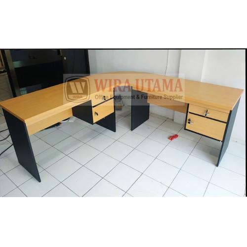 Jual Meja Kantor Manager Murah / Meja Direksi Meja Kerja Kantor L Murah ...