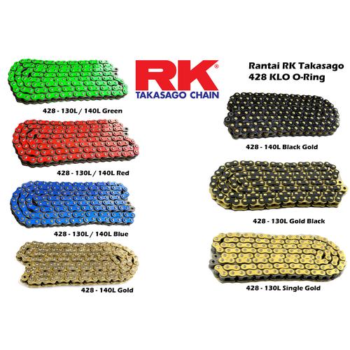 Jual Rantai RK Chain 428 KLO O-Ring Ninja 150 R R15 KLX 150 CRF 150 ...
