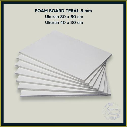 Jual Foam Board ( KD Board ) 5 mm ( Ada Ukuran 80 x 60 cm & 40 x 30 cm ...
