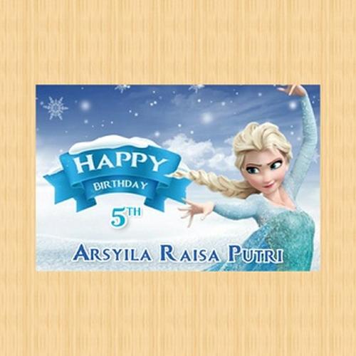 Jual Spanduk custom banner tema FROZEN backdrop ulang tahun anak - A ...