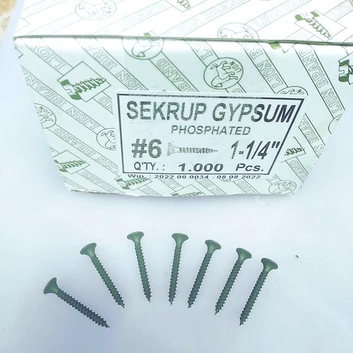 Jual SEKRUP GYPSUM MOONLION 6X1 1/4 / SEKRUP GYPSUM 3 CM MOONLION ...