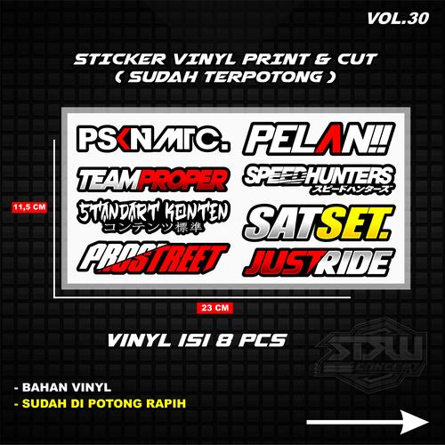Jual Stiker Print Cut Stiker Helm Stiker Motor Variasi - VOL.34 VINY ...